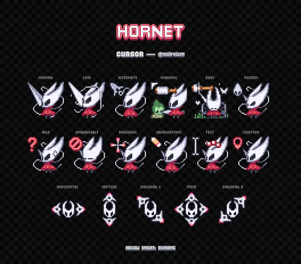 Курсоры Хорнет (Холлоу Найт) для Windows скачать на VSThemes.org