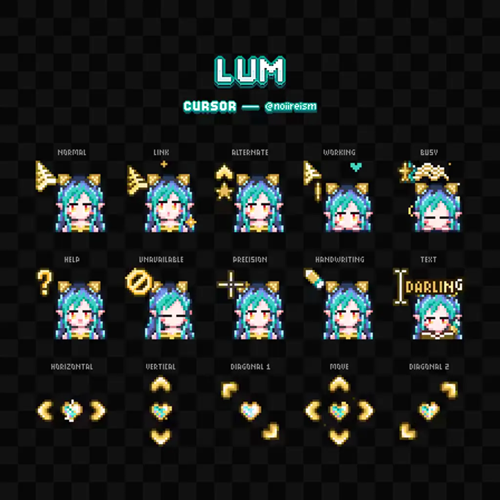 Cursors Lum Pixel on Windows download on VSThemes.org