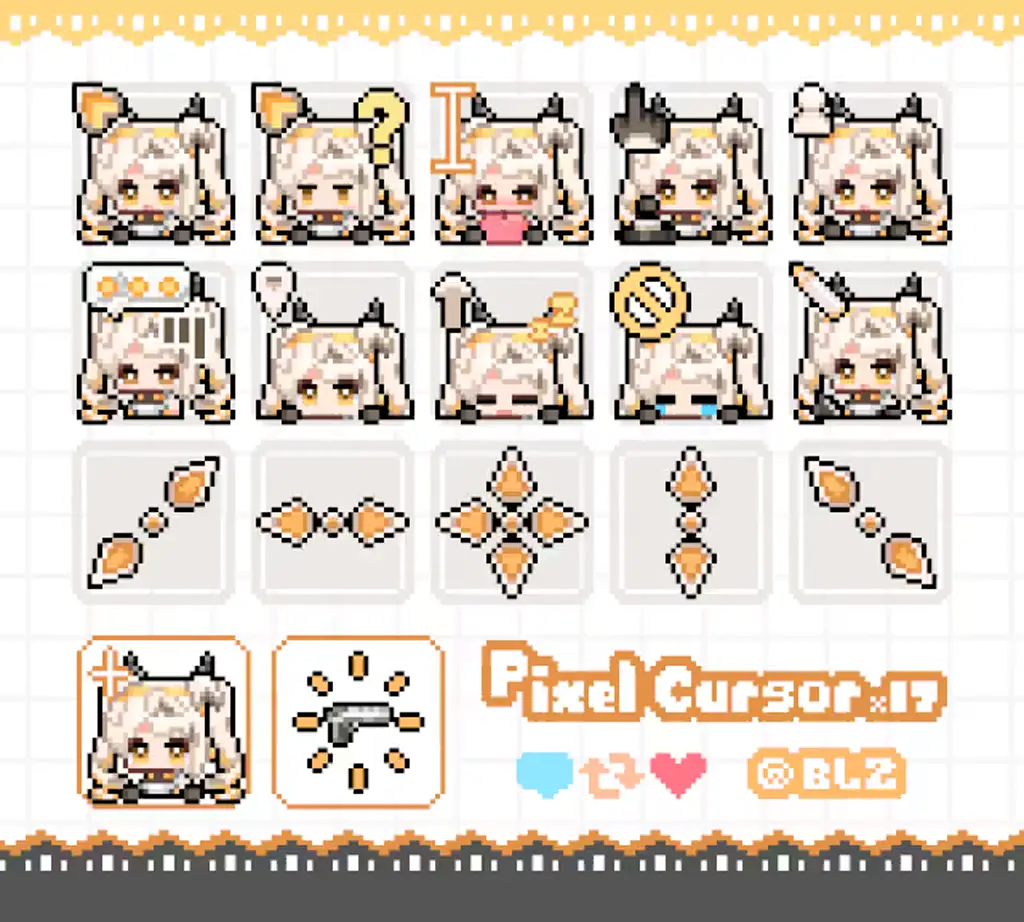 Cursors Desert Eagle - Girls Frontline on Windows download on VSThemes.org