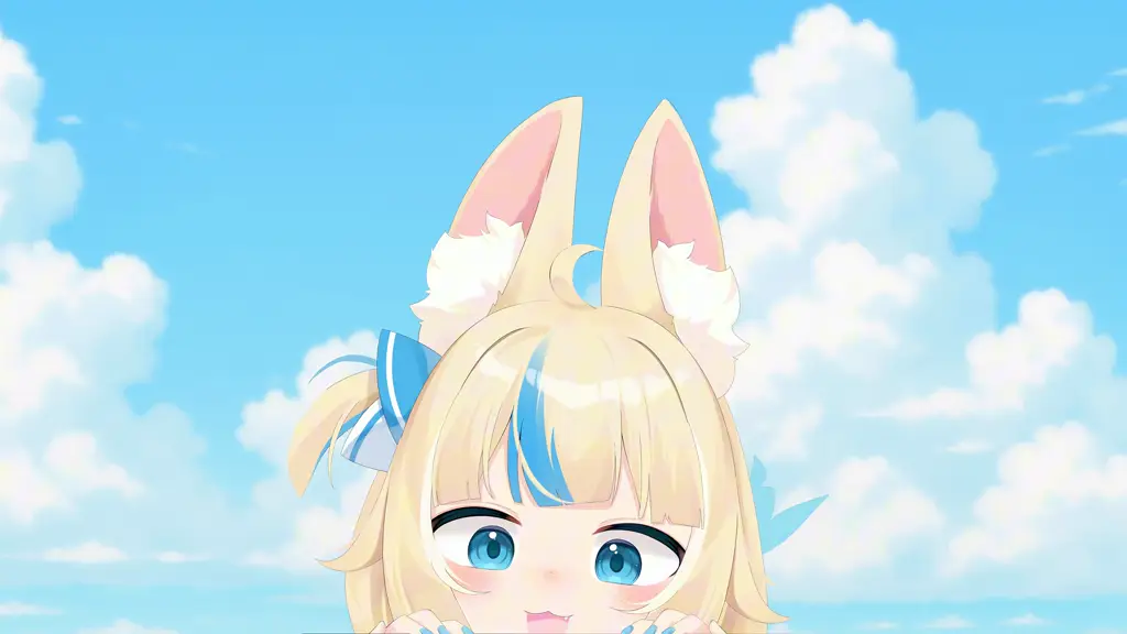 Live wallpaper Sameko Saba peeking out download on VSThemes.org