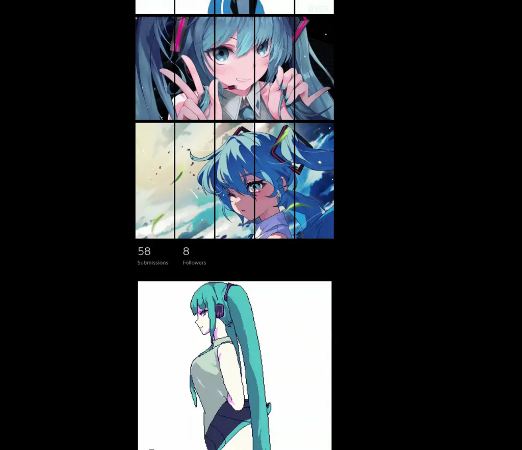 Hatsune Miku Steam Profile Design download on VSThemes.org