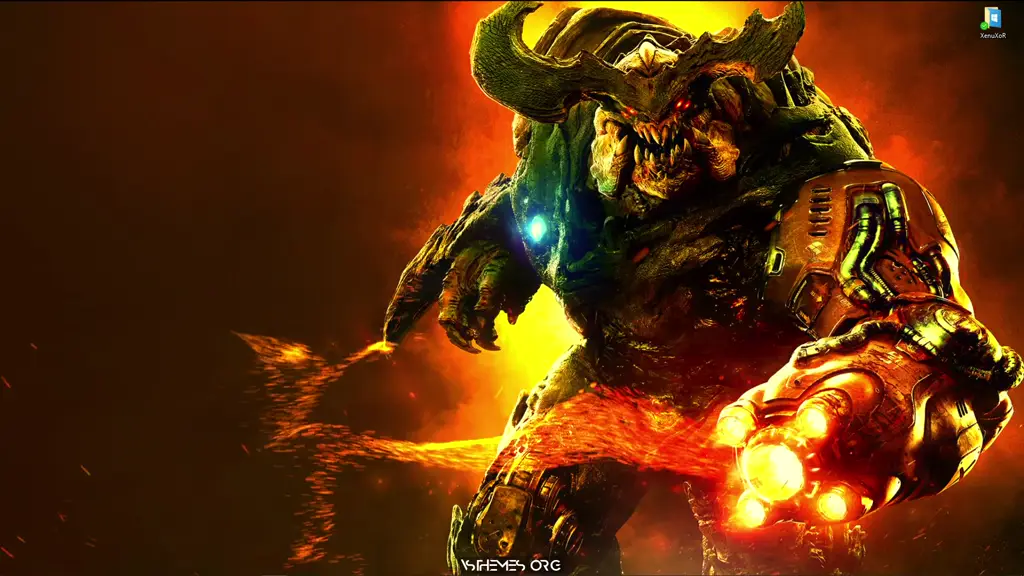 Live wallpaper Cyberdemon-DOOM download on VSThemes.org