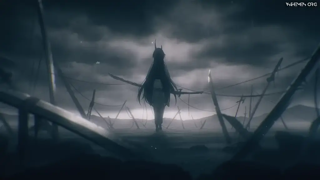 Живые обои HSR Acheron скачать на VSThemes.org