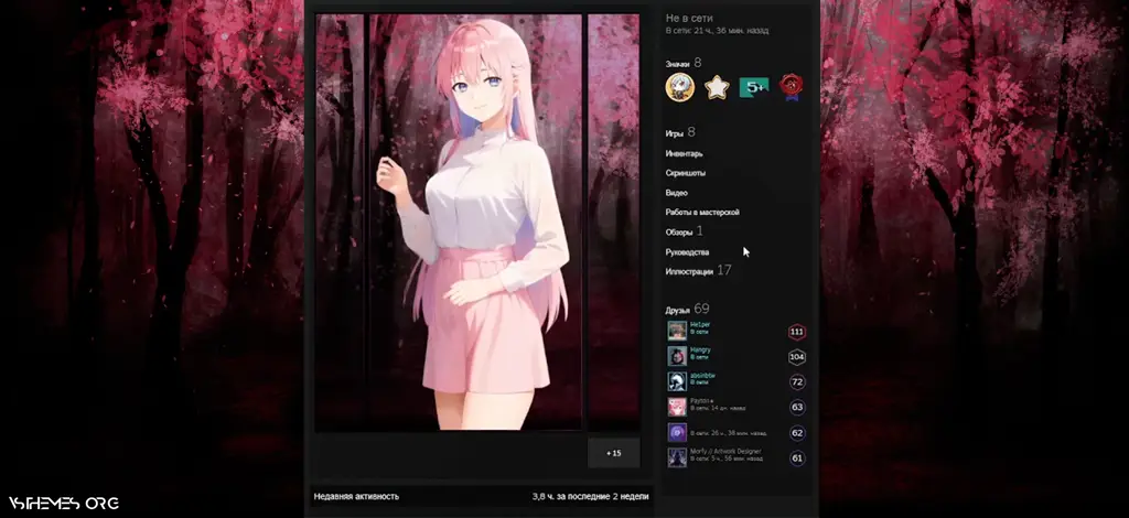 Miyako Shikimori Steam Artwork download on VSThemes.org