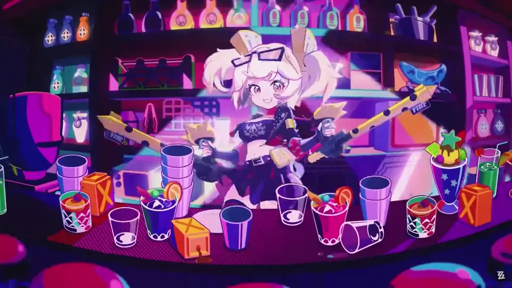 Live wallpaper Burnice Dance - Zenless Zone Zero download on VSThemes.org