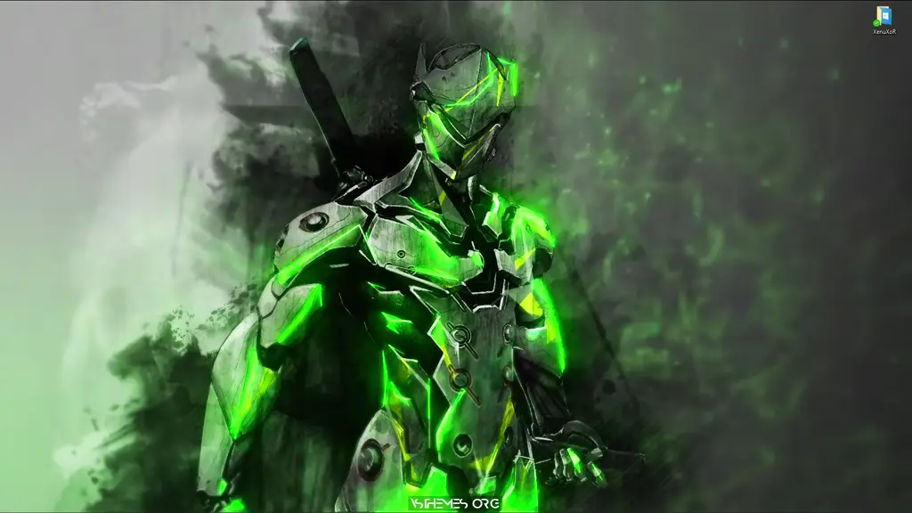 Live wallpaper Genji in Iridescent Color - OVERWATCH download on ...