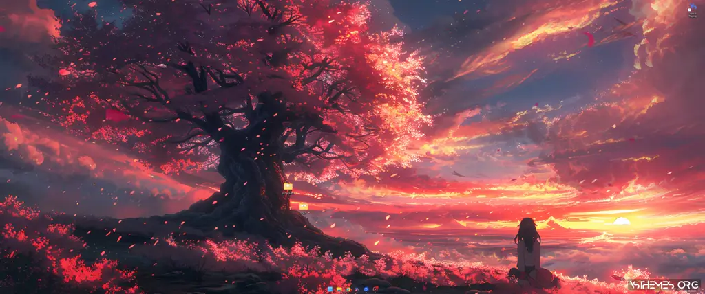 Live wallpaper Phuket - Sakura Fall download on VSThemes.org