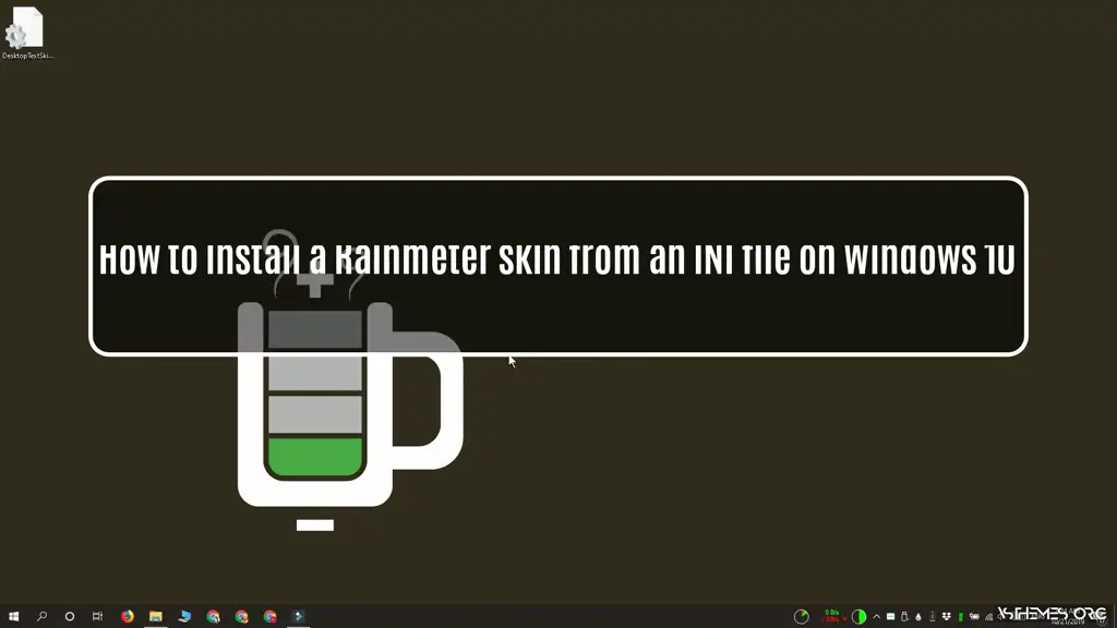 How to install skins for Rainmeter