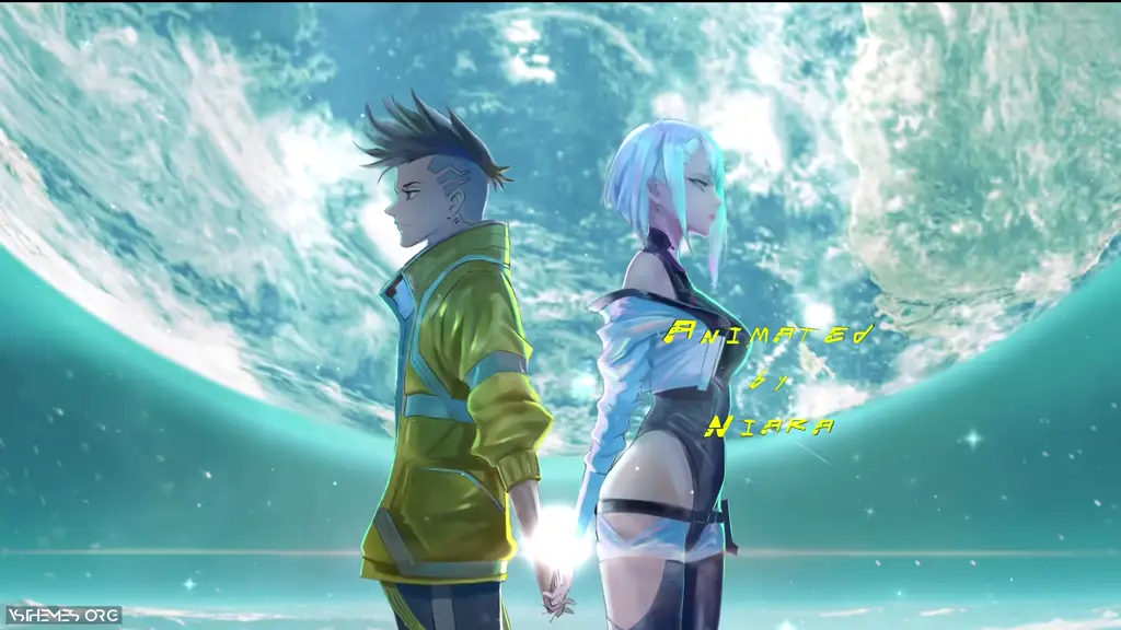 Live wallpaper David and Lucy Ill Take You to the Moon Cyberpunk ...
