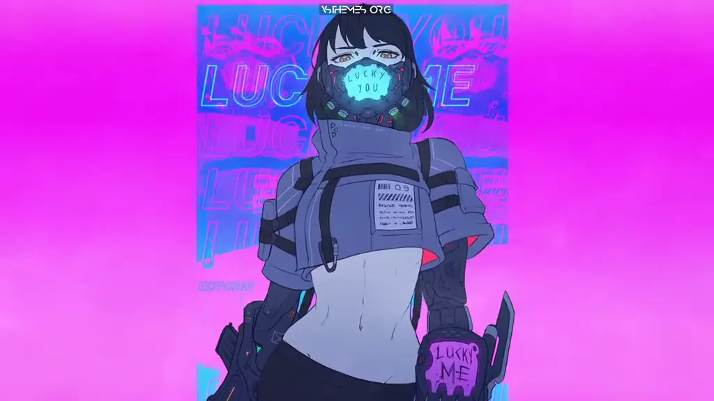 Live wallpaper Lucky You Me Cyberpunk KoyoriN 4K download on VSThemes.org