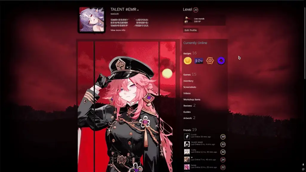 Steam Artwork Yae Miko in uniform (Genshin Impact) download on VSThemes.org