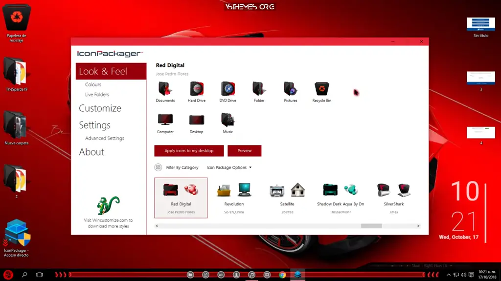 IconPackager - installing batch icons download on VSThemes.org