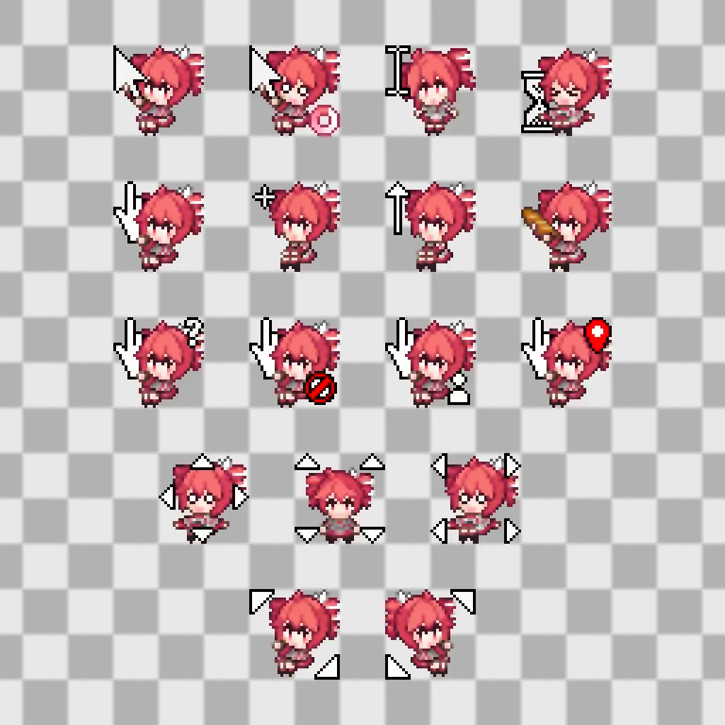 Cursors Kasane Teto on Windows download on VSThemes.org