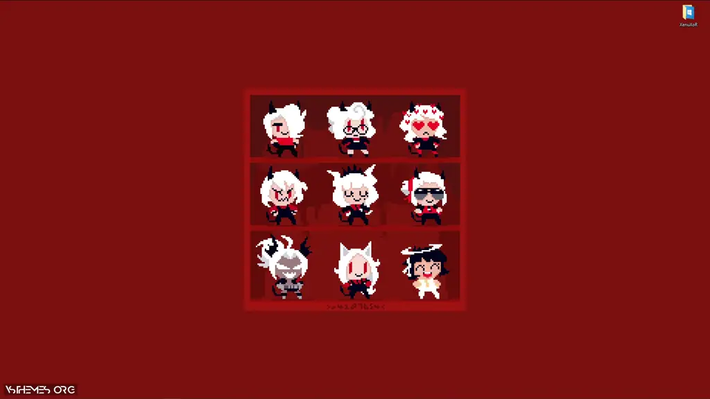 Live wallpaper Characters from Helltaker download on VSThemes.org