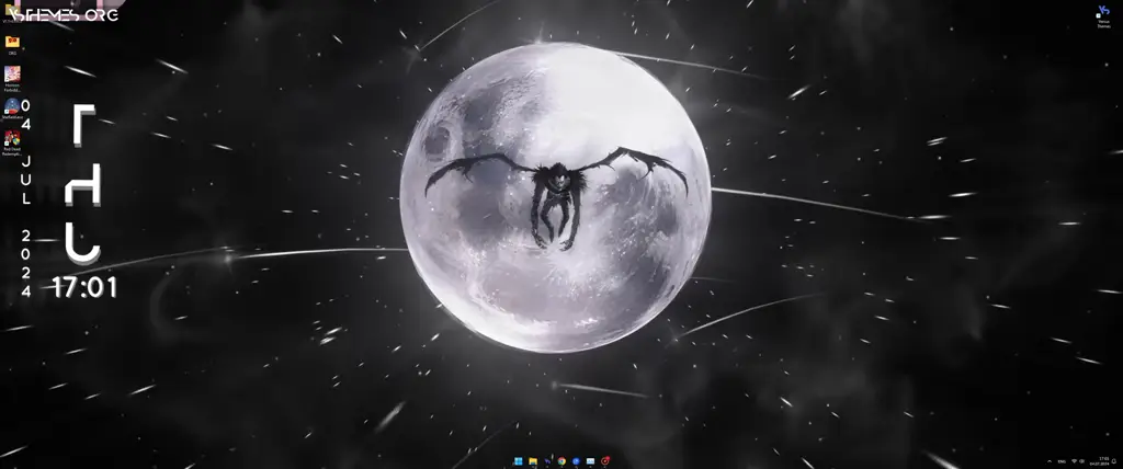 Live wallpaper Space Ryuk (Death Note) download on VSThemes.org