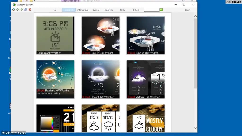 XWidget - desktop widgets download on VSThemes.org