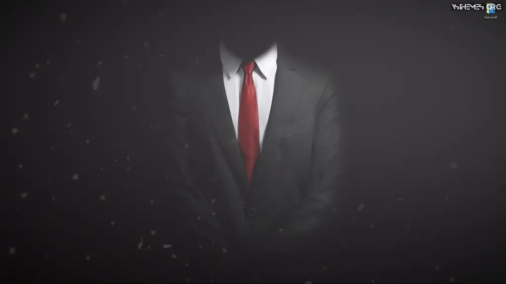 Живые обои Аноним в пиджаке - убийца из игры Хитман скачать на VSThemes.org