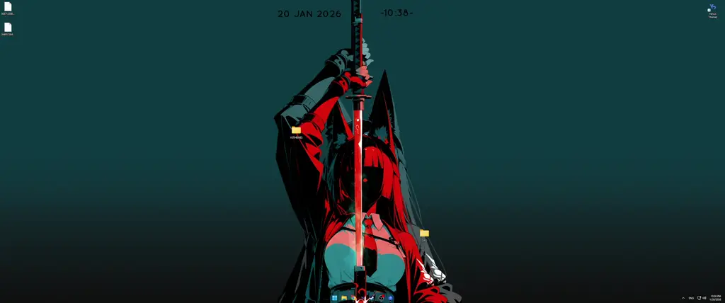 Live wallpaper Hoshimi Miyabi Silhouette download on VSThemes.org