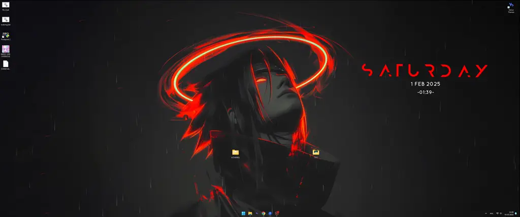 Live wallpaper Fire Nimbus, Uchiha Sasuke download on VSThemes.org