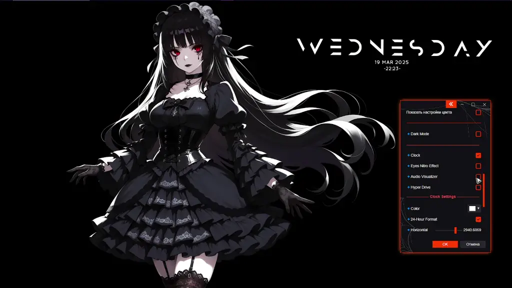 Live wallpaper Goth girl download on VSThemes.org