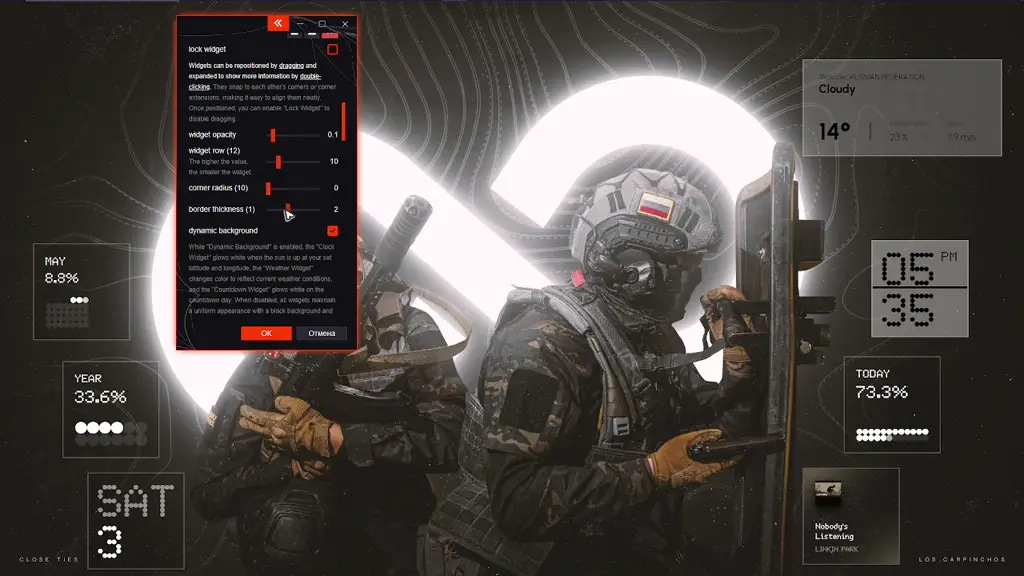 Live wallpaper Widgets download on VSThemes.org