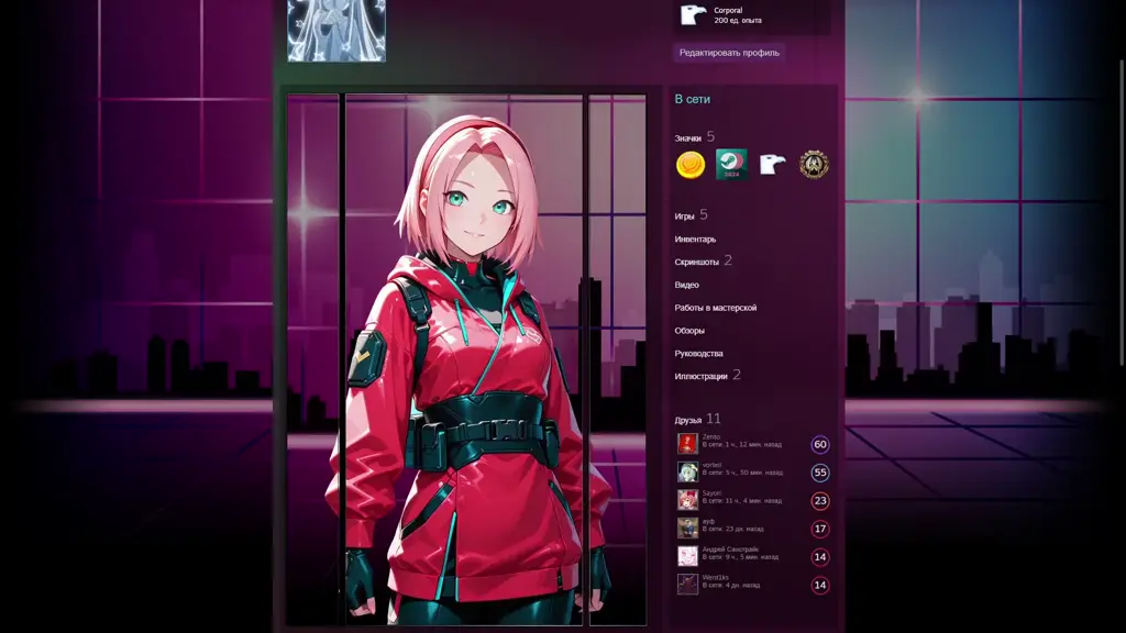 Steam Artwork Sakura Haruno download on VSThemes.org