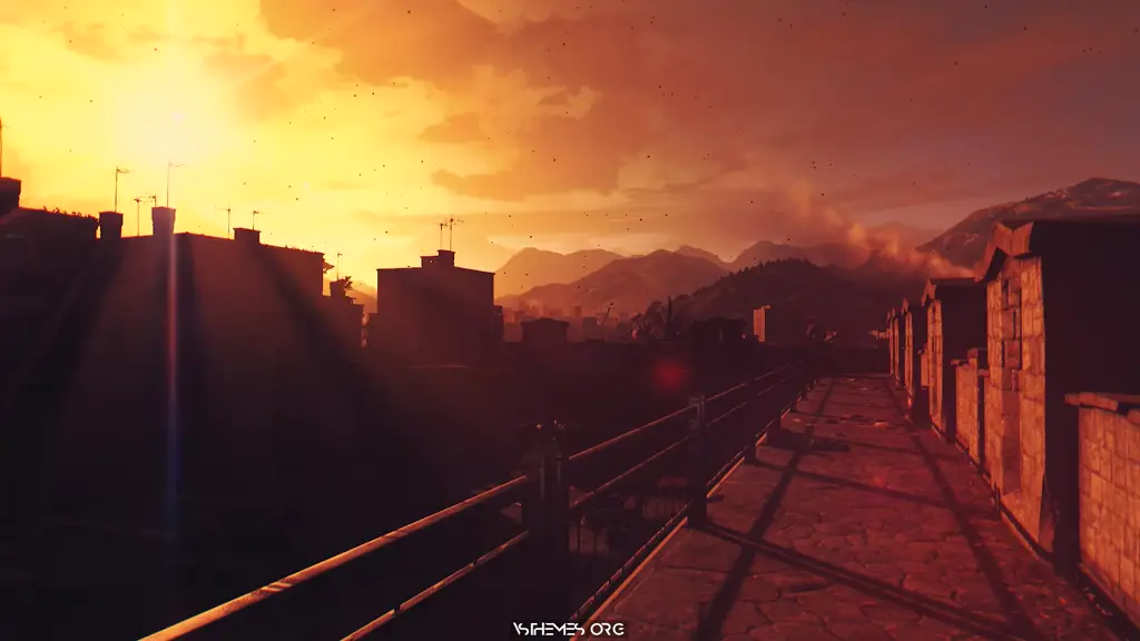 Живые обои Walkway at Sunset [Dying Light] скачать на VSThemes.org