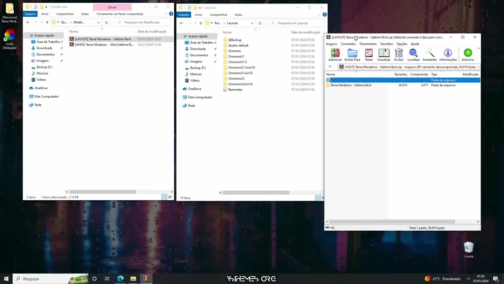 Skin Minimalista (Moderno) for Rainmeter download on VSThemes.org