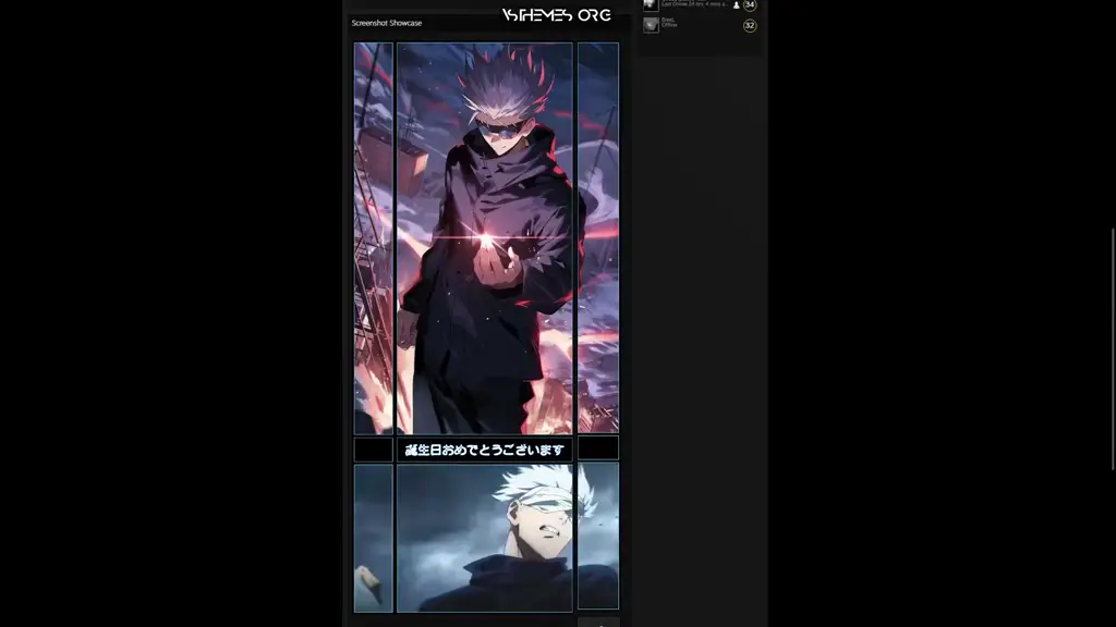 Steam Artwork Satoru Gojo - Jujutsu Kaisen (Long) download on VSThemes.org