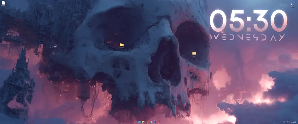 Live wallpaper Ancient Skull Sculpture download on VSThemes.org