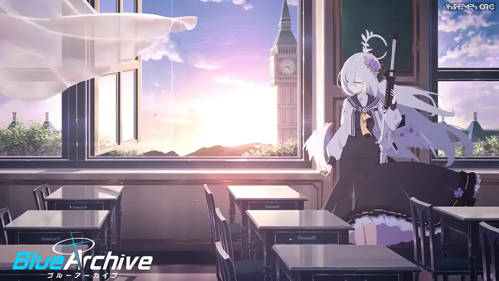 Живые обои Blue Archive - Shirasu Azusa - Midnight Trip скачать на ...