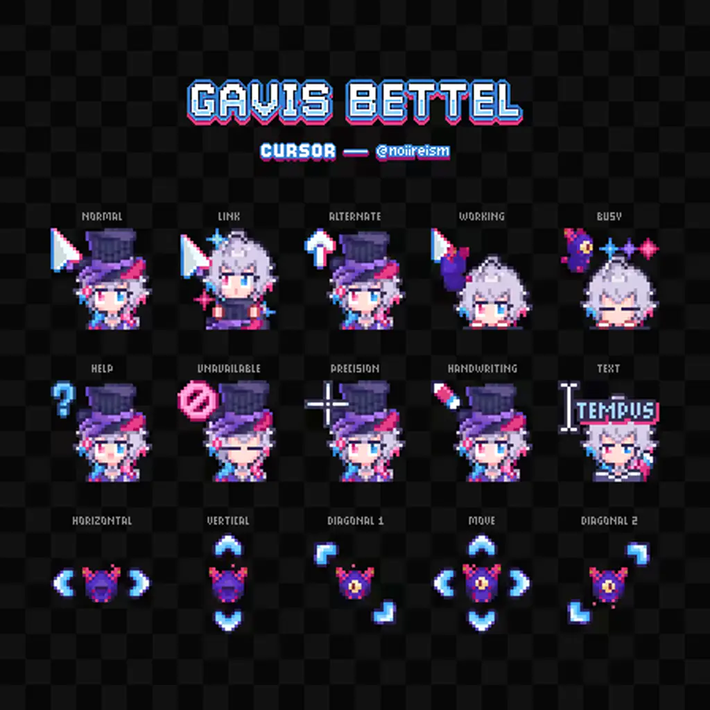 Cursors Gavis Bettel Pixel on Windows download on VSThemes.org