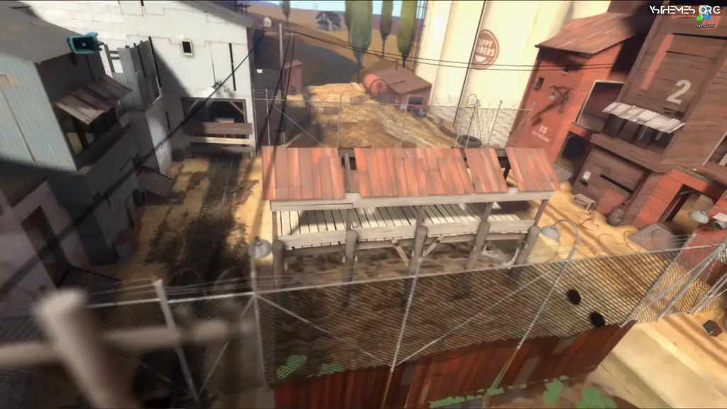 Live wallpaper View of the second fort - TF2 download on VSThemes.org