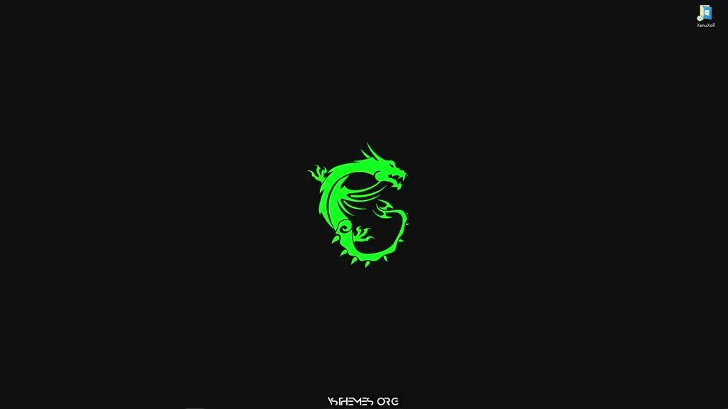 Live wallpaper MSI RGB logo on a black background download on VSThemes.org