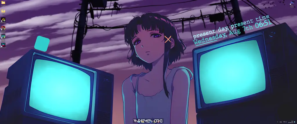 Live wallpaper Serial Experiments Lain download on VSThemes.org