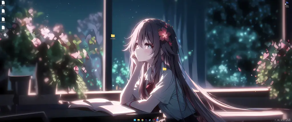 Live wallpaper Hu Tao at the window (Genshin Impact) download on ...