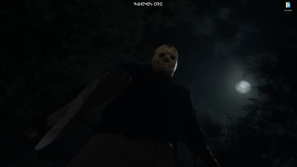 Live wallpaper Jason Voorhees on the background of the moon download on ...