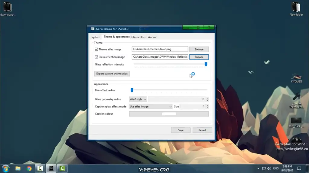 Aero Glass - transparency effects v.1.5.13 download on VSThemes.org