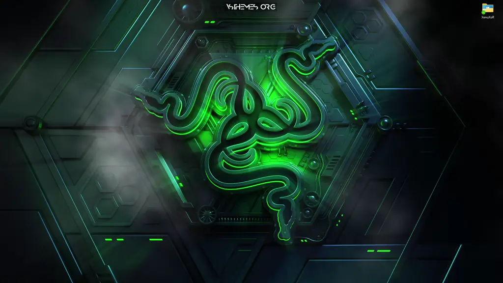 Live wallpaper Spectacular Razer logo download on VSThemes.org