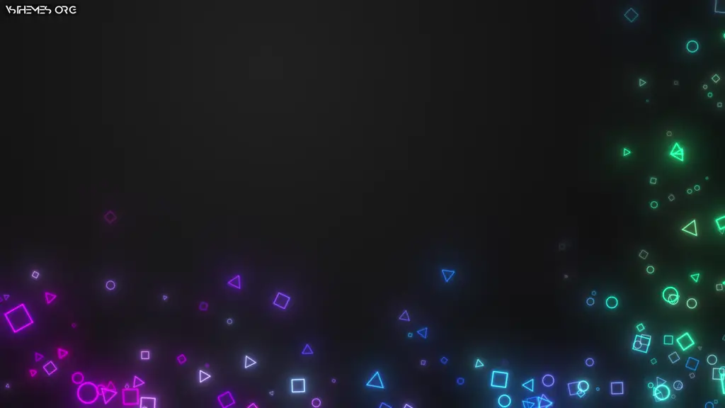 Live wallpaper Glowing Geometry Shapes RGB download on VSThemes.org