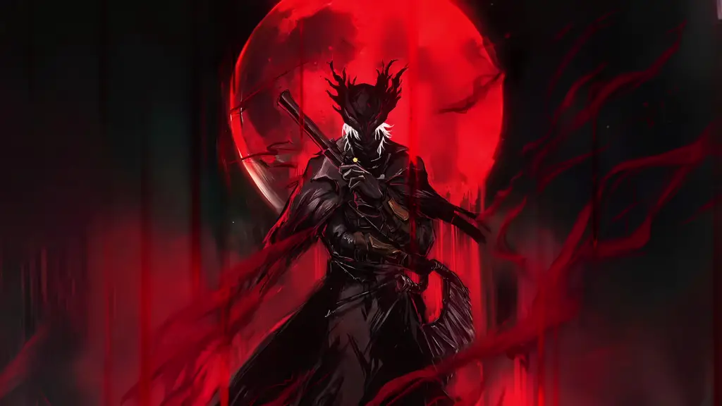 Live wallpaper Blood Moon (BloodBorne) download on VSThemes.org