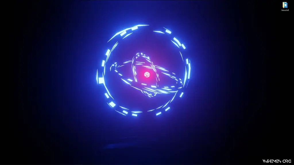 Live wallpaper Rotating rings download on VSThemes.org