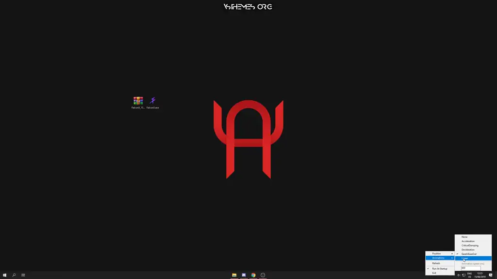 FalconX - shifting icons on the taskbar download on VSThemes.org