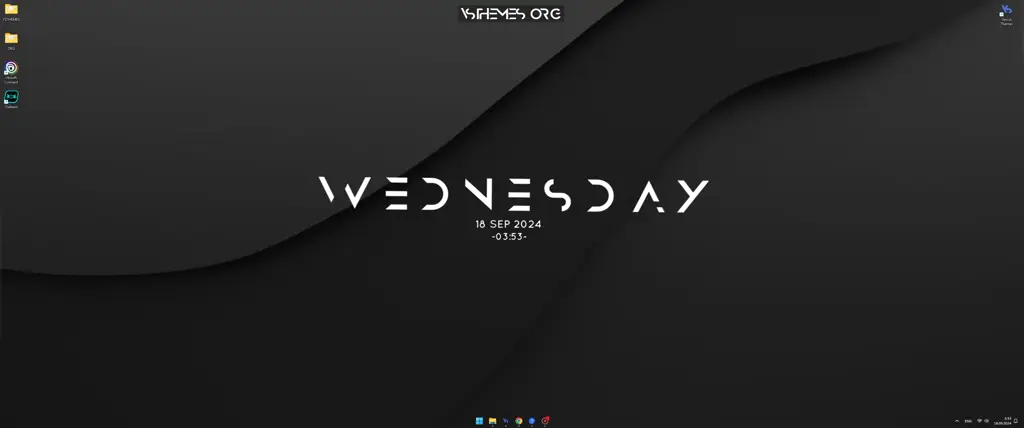 Live wallpaper Minimal Waves with Clock download on VSThemes.org