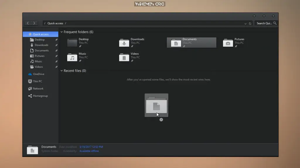 Theme Vertex, dark and light for Windows 10 download on VSThemes.org