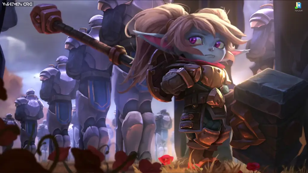 Live wallpaper Poppy - League of Legends download on VSThemes.org