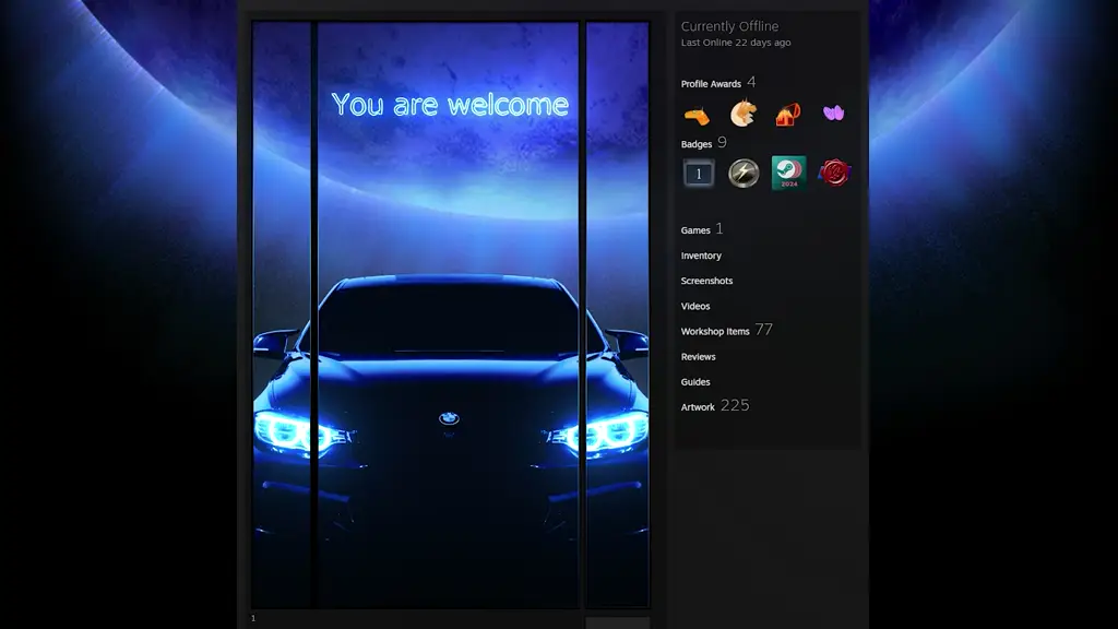 BMW Steam artwork download on VSThemes.org