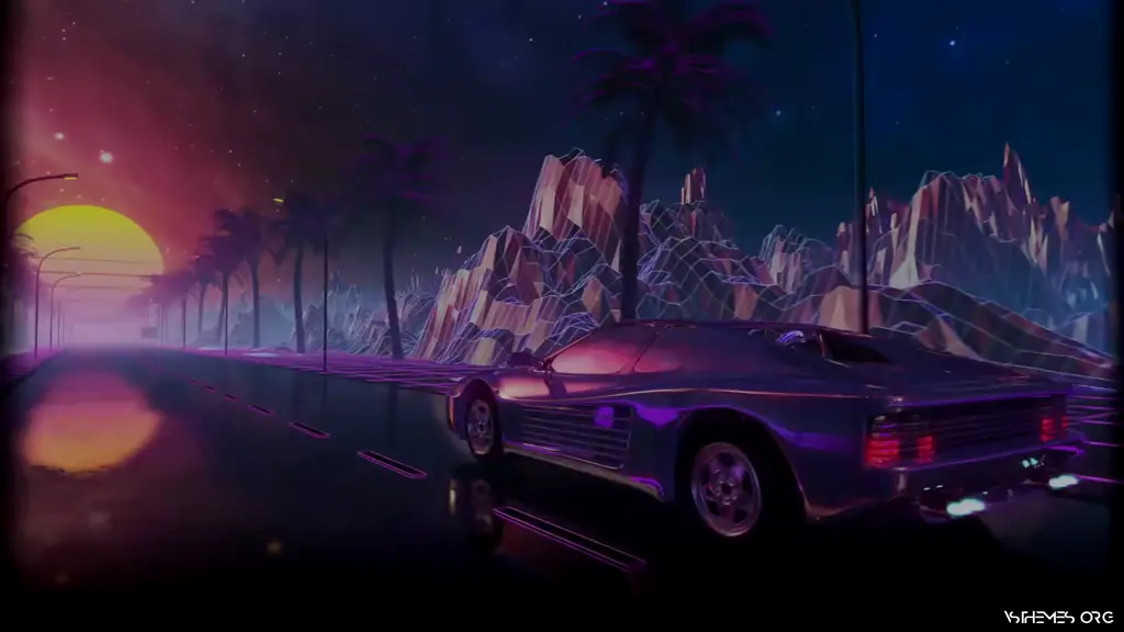 Живые обои RetroWave - Testa Ride скачать на VSThemes.org