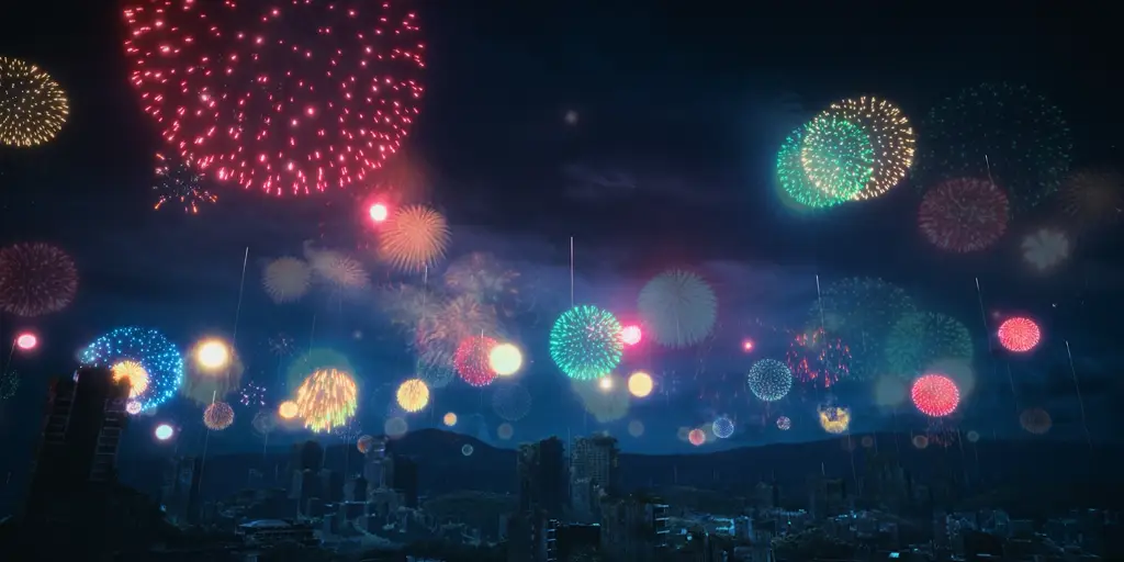 Live wallpaper Alice In Borderland Fireworks download on VSThemes.org