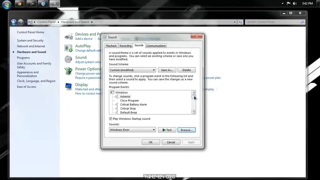 How to install sound schemes for Windows